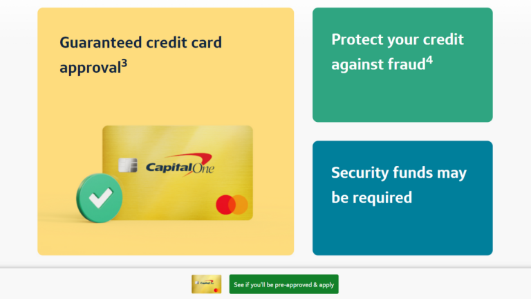 Apply for Capital One® Guaranteed Mastercard®: Accessible to all credit ...
