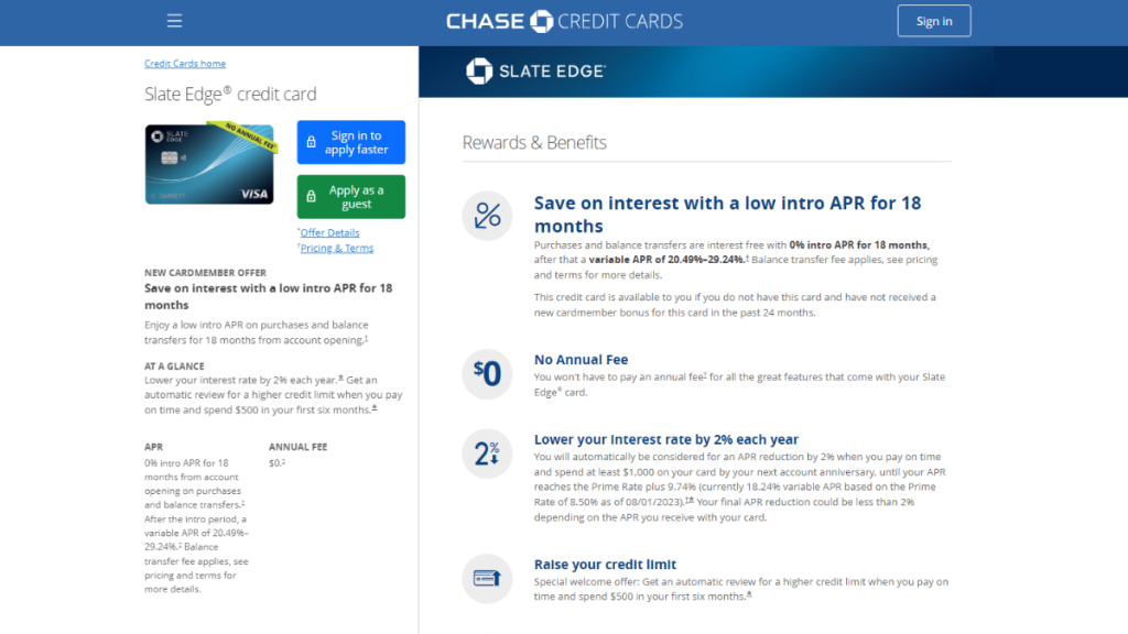 Chase Slate Edge® Credit Card Review: Simplify Your Finances! - More ...