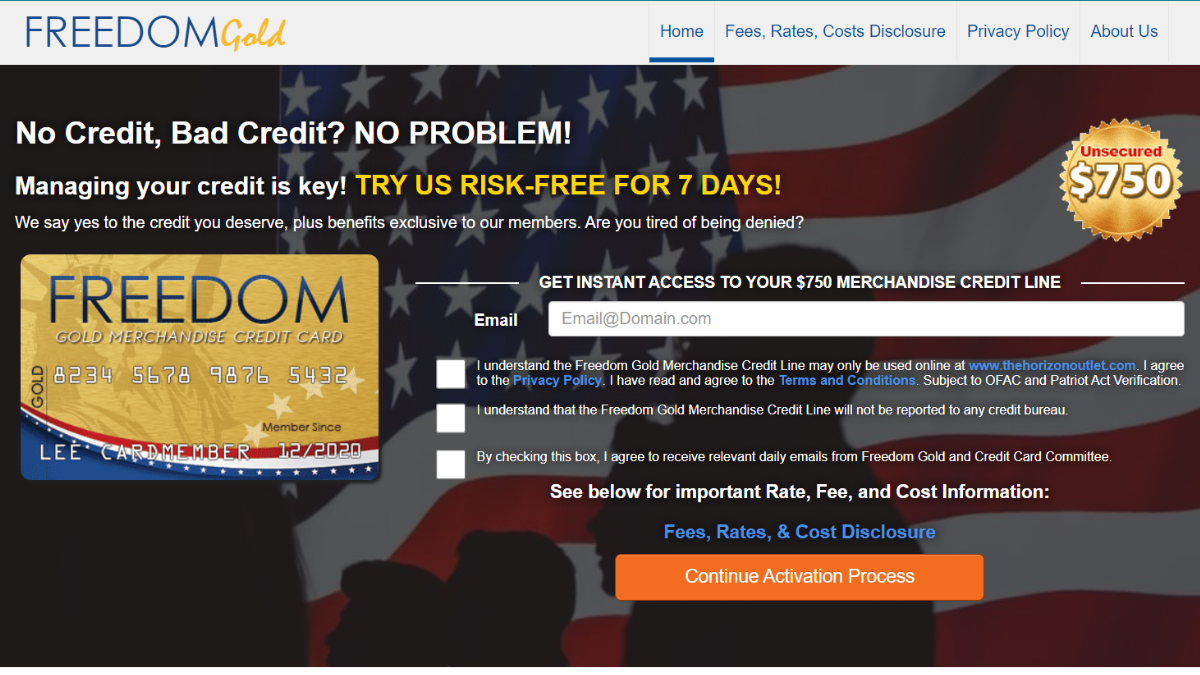 Freedom Gold Card Review: No Credit Check Required! - More Net Cash